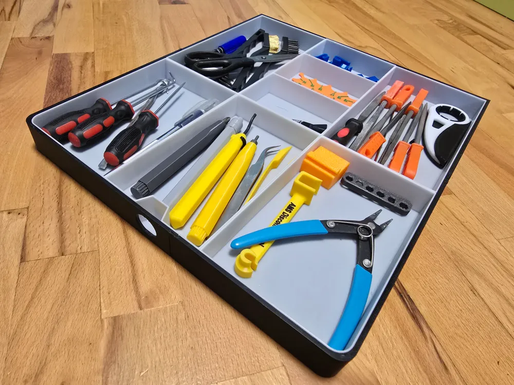 Drawer with organizer for Bambu P1S by bockobg MakerWorld: Download ...