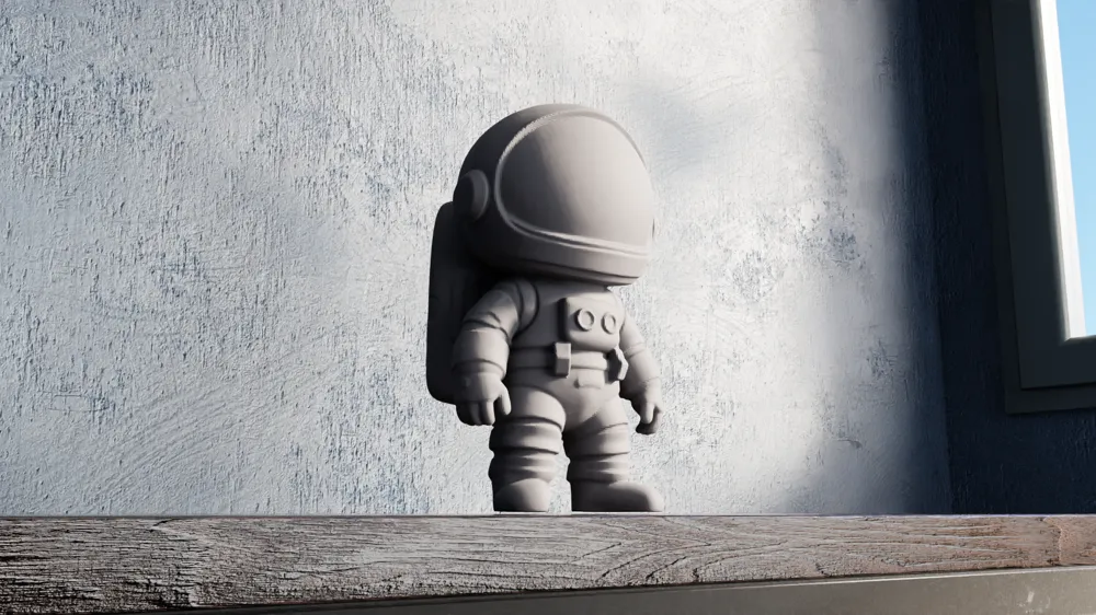 Chibi Astronaut – Stylized Space Explorer Standing by Marjers ...