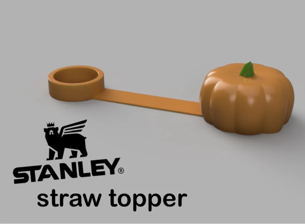Stanley Pumpkin Straw Topper by Hewstan - MakerWorld