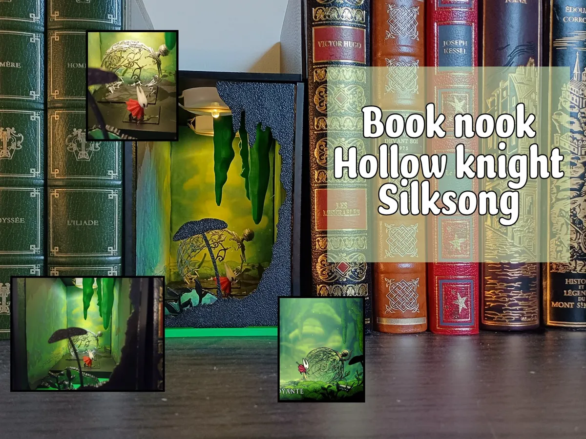 Book nook Silksong - Free 3D Print Model - MakerWorld