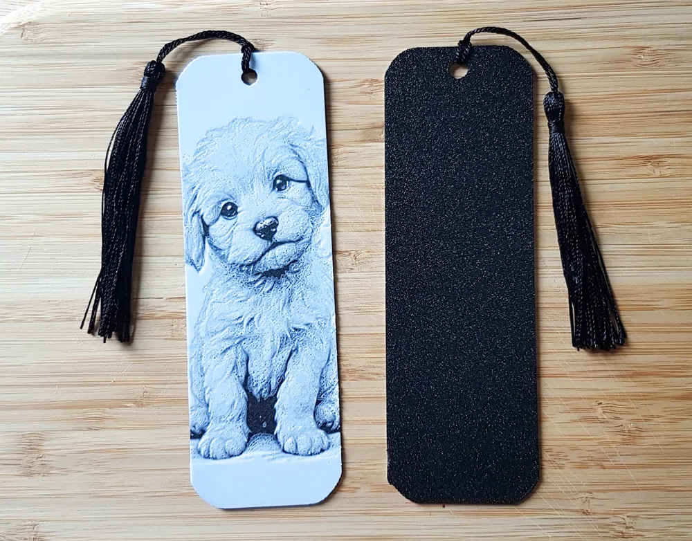 Bookmark, Puppy Dog Sketch. Hueforge - Free 3D Print Model - MakerWorld