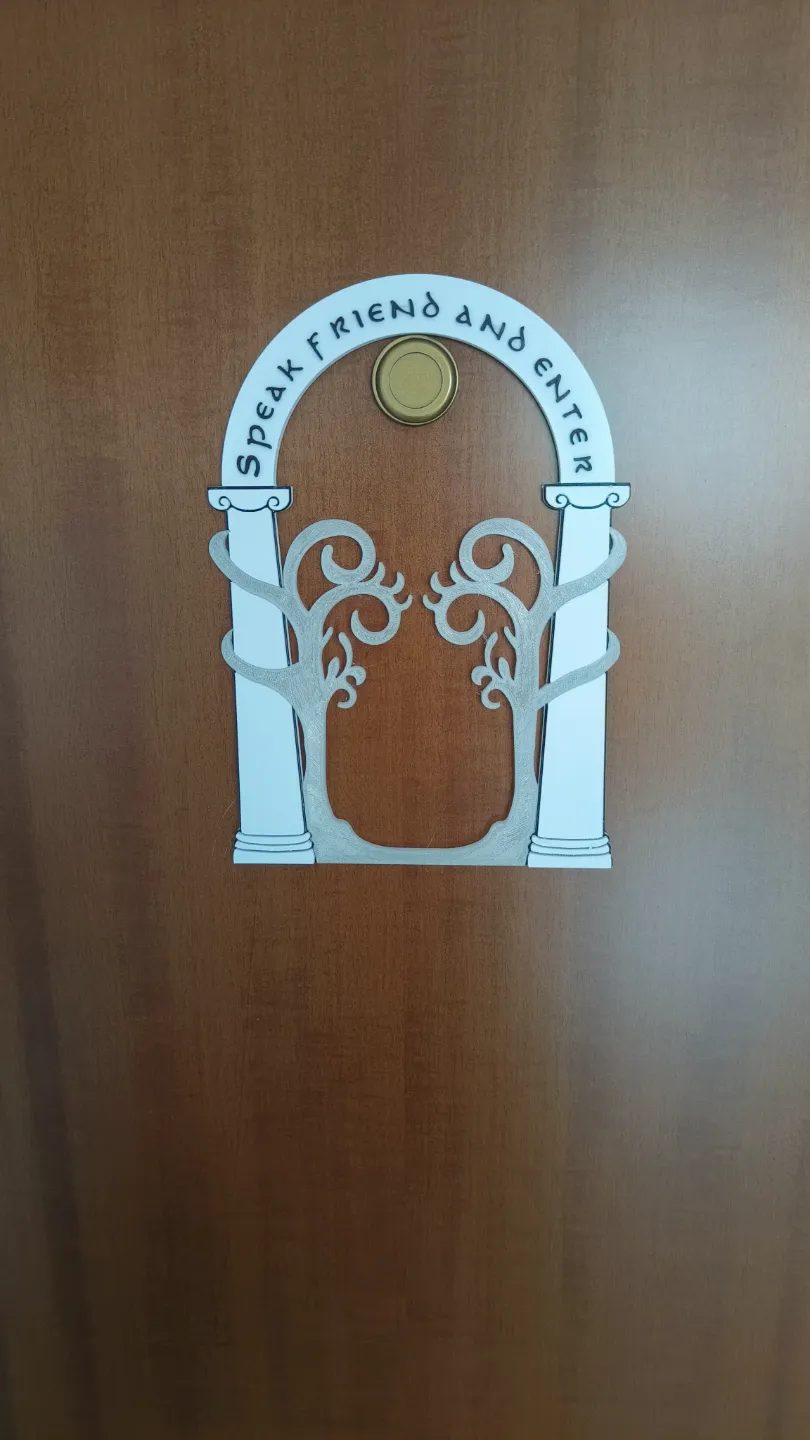 Durin Door front door decoration by Zebbb3D - MakerWorld