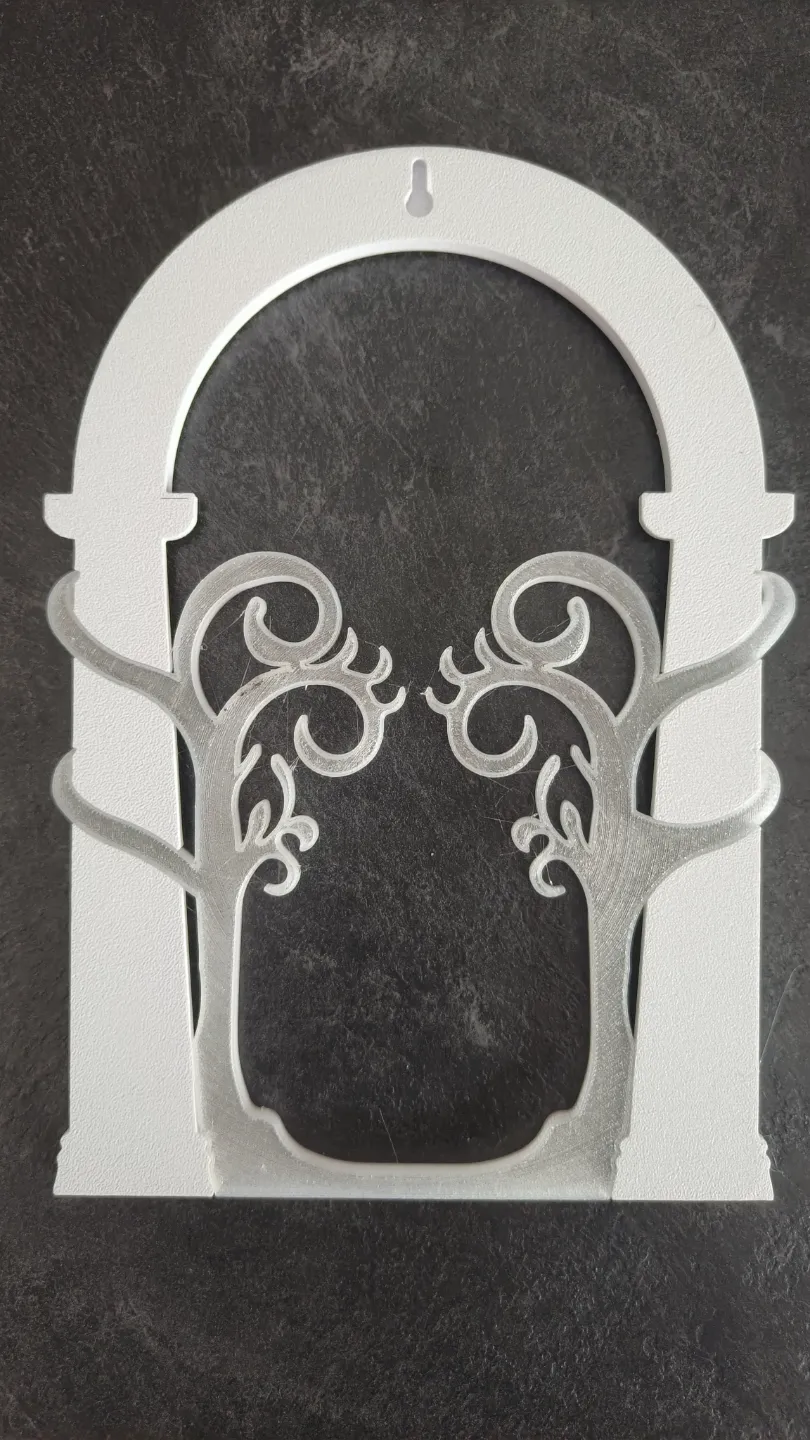 Durin Door front door decoration by Zebbb3D MakerWorld: Download Free 3D Models