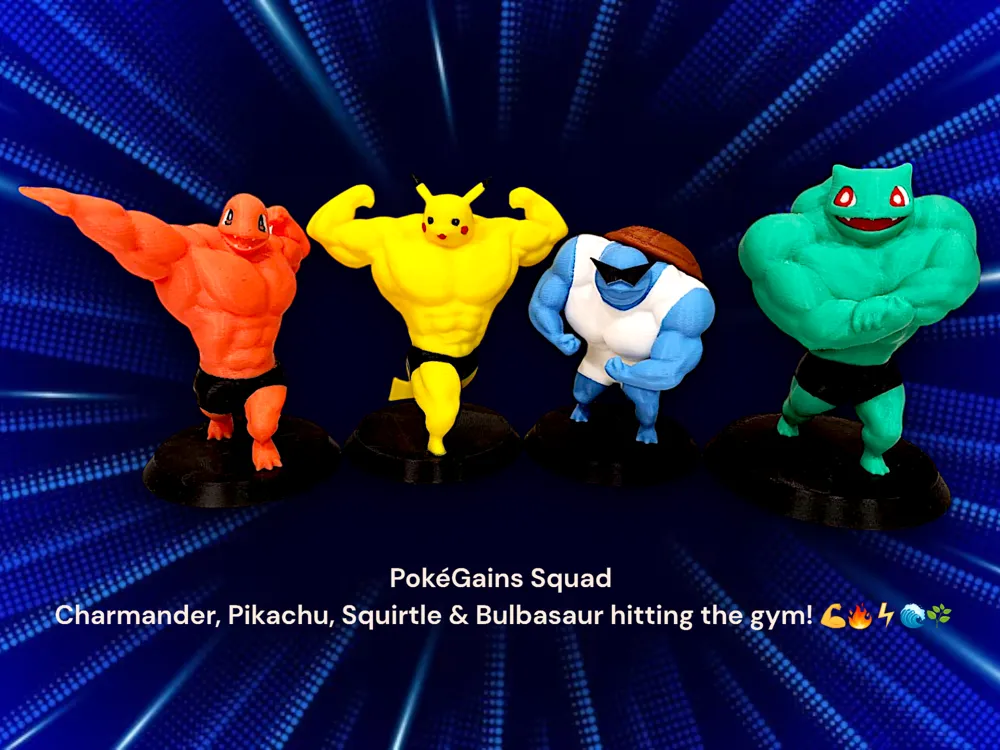 Ultra Swole Squirtle Remixed by Apizaizai MakerWorld: Download Free 3D ...