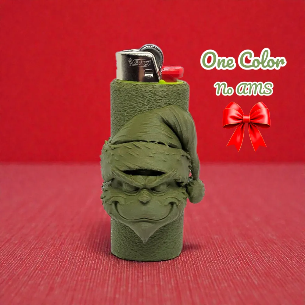 The Grinch Bic Sleeve - Free 3D Print Model - MakerWorld