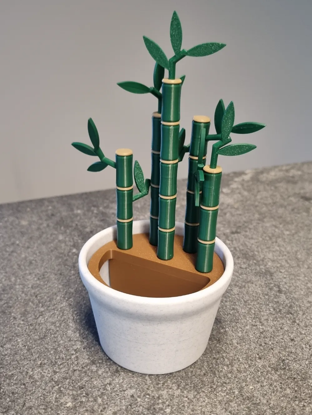 Modular Bamboo with Round Pot - Pen Holder by Arniel86 MakerWorld ...