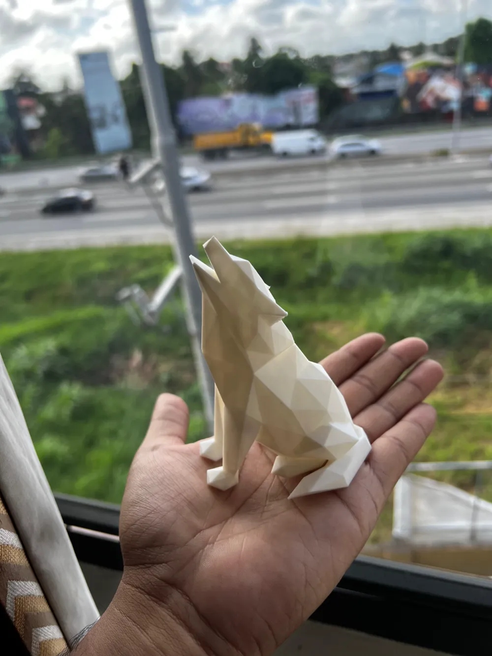 Low Poly Howling Wolf by 3D Printing Home - MakerWorld