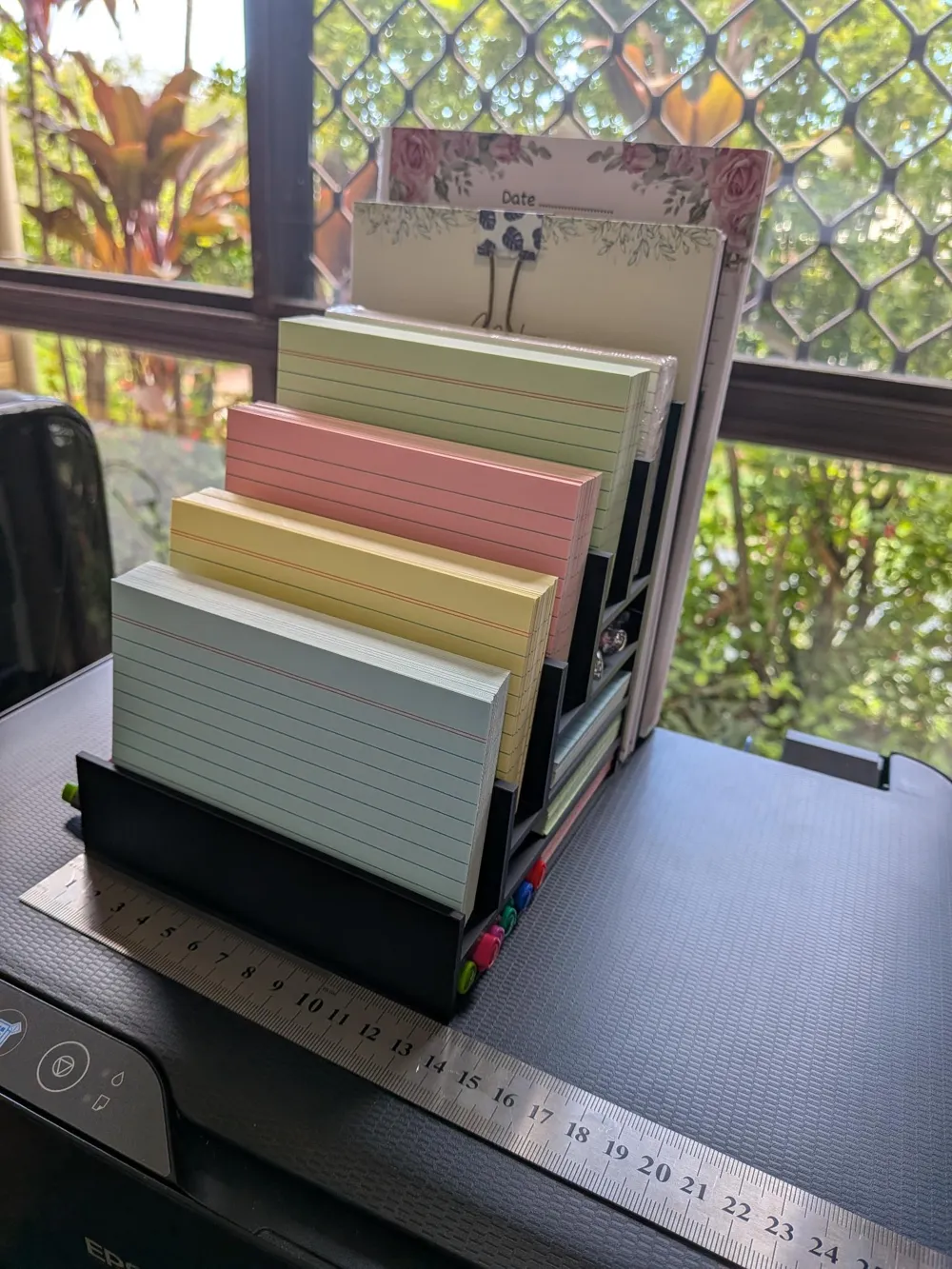 3 x 5 Index Card Holder & A5 Notebook Organiser - Free 3D Print Model ...