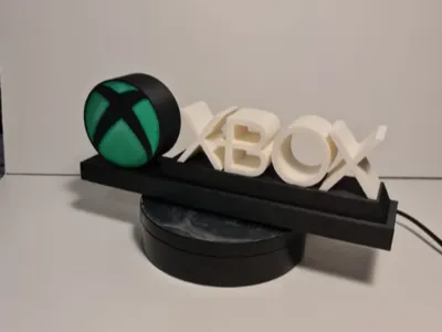 XBOX display sign - Free 3D Print Model - MakerWorld