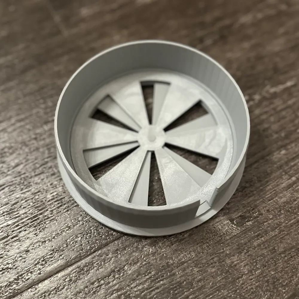 Duct ceiling register / damper 5 inch by Jorn - MakerWorld