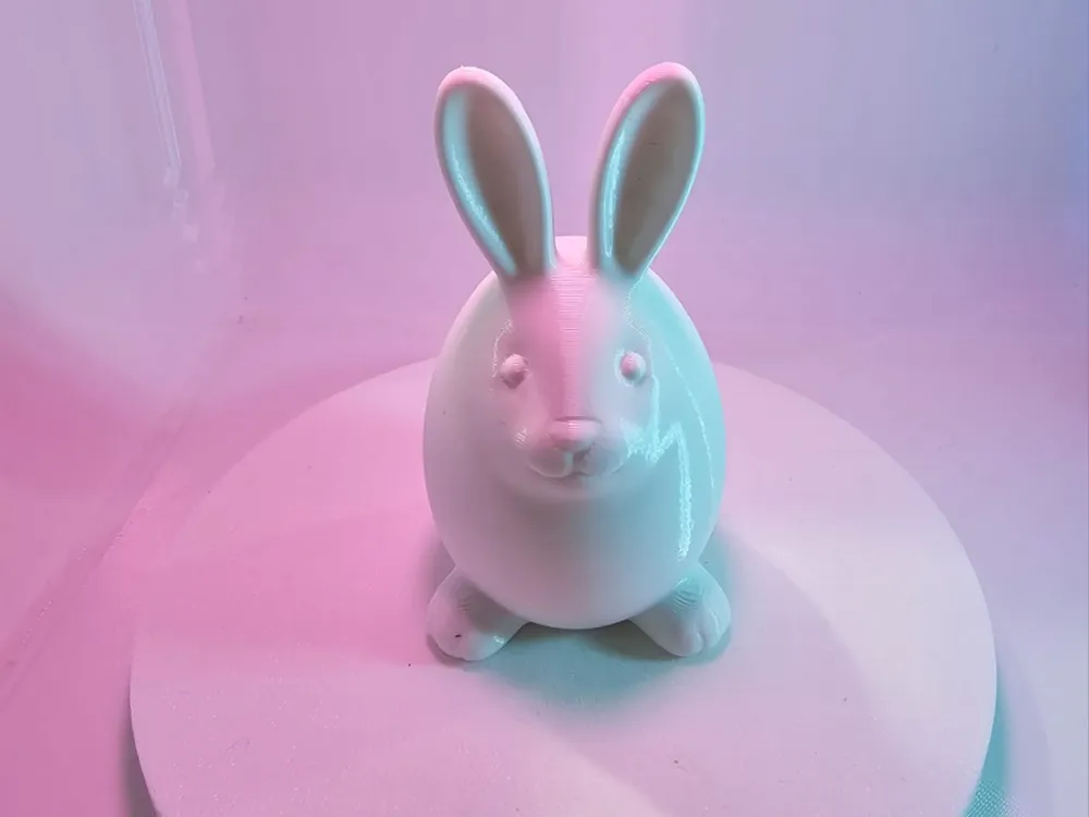 Egg-shaped Easter Bunny! - Free 3D Print Model - MakerWorld