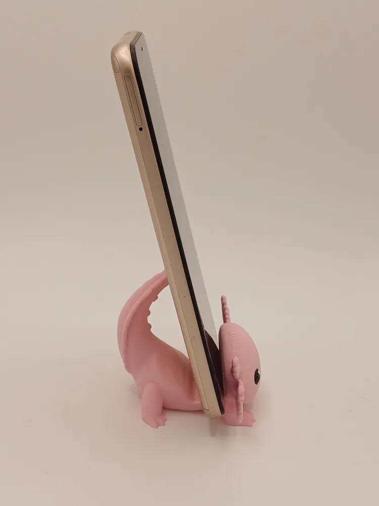 Axolotl Phone Stand - Free 3D Print Model - MakerWorld