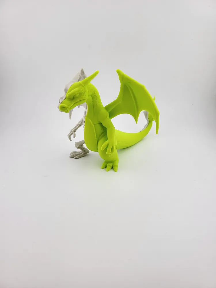 Charizard pokemon Skeleton action Figure model by Mad power MakerWorld ...