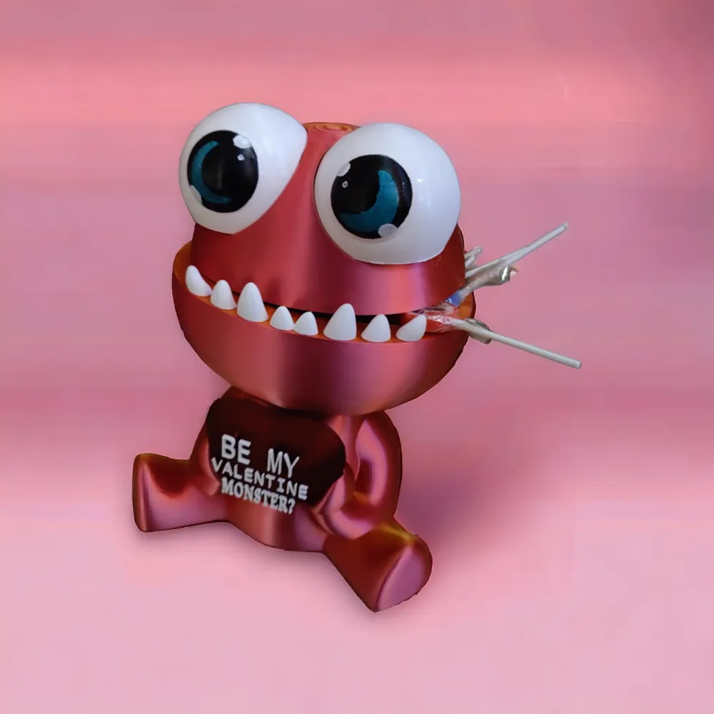 Love Monster ( Support Free Candy Container ) by 3DJPDESIGNS - MakerWorld