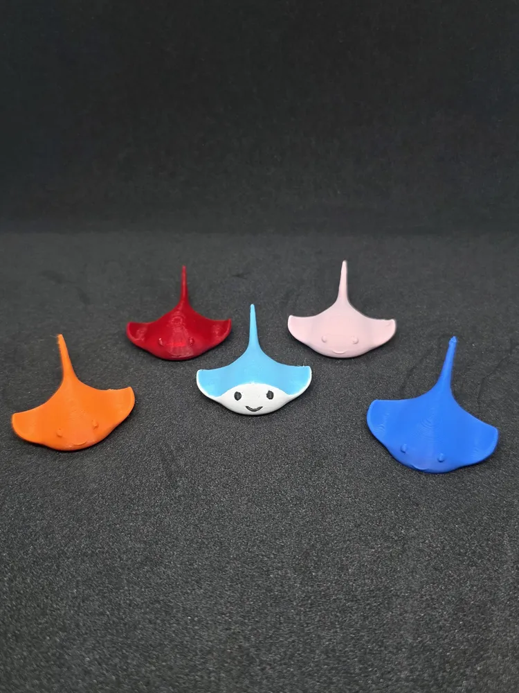 Chibi Ray – Mini Sea Creature 20 min print - Free 3D Print Model ...