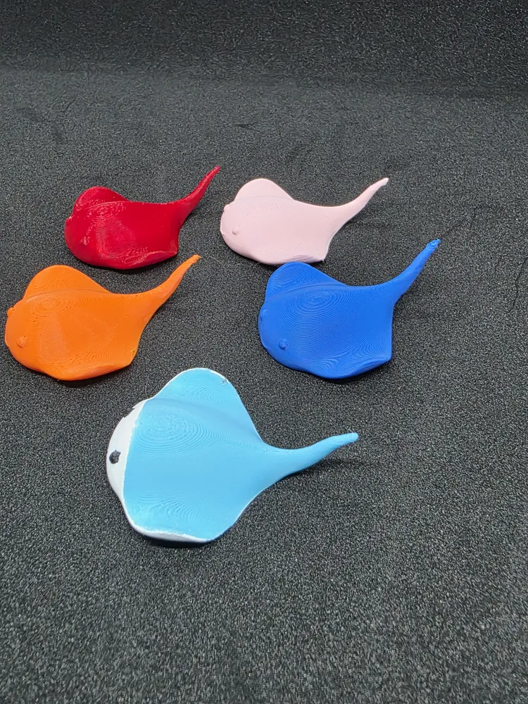 Chibi Ray – Mini Sea Creature 20 min print - Free 3D Print Model ...