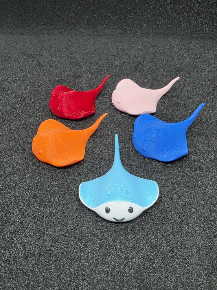 Chibi Ray – Mini Sea Creature 20 min print by Chiodoz3D MakerWorld ...
