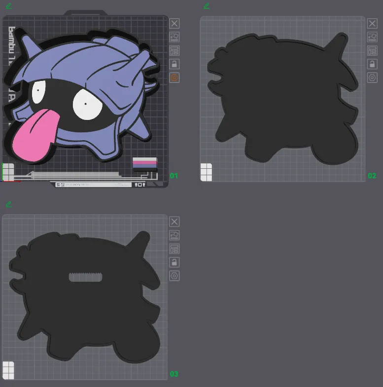 Pokemon - 0090 Shellder LED Lamp by BeeTee 3D - MakerWorld