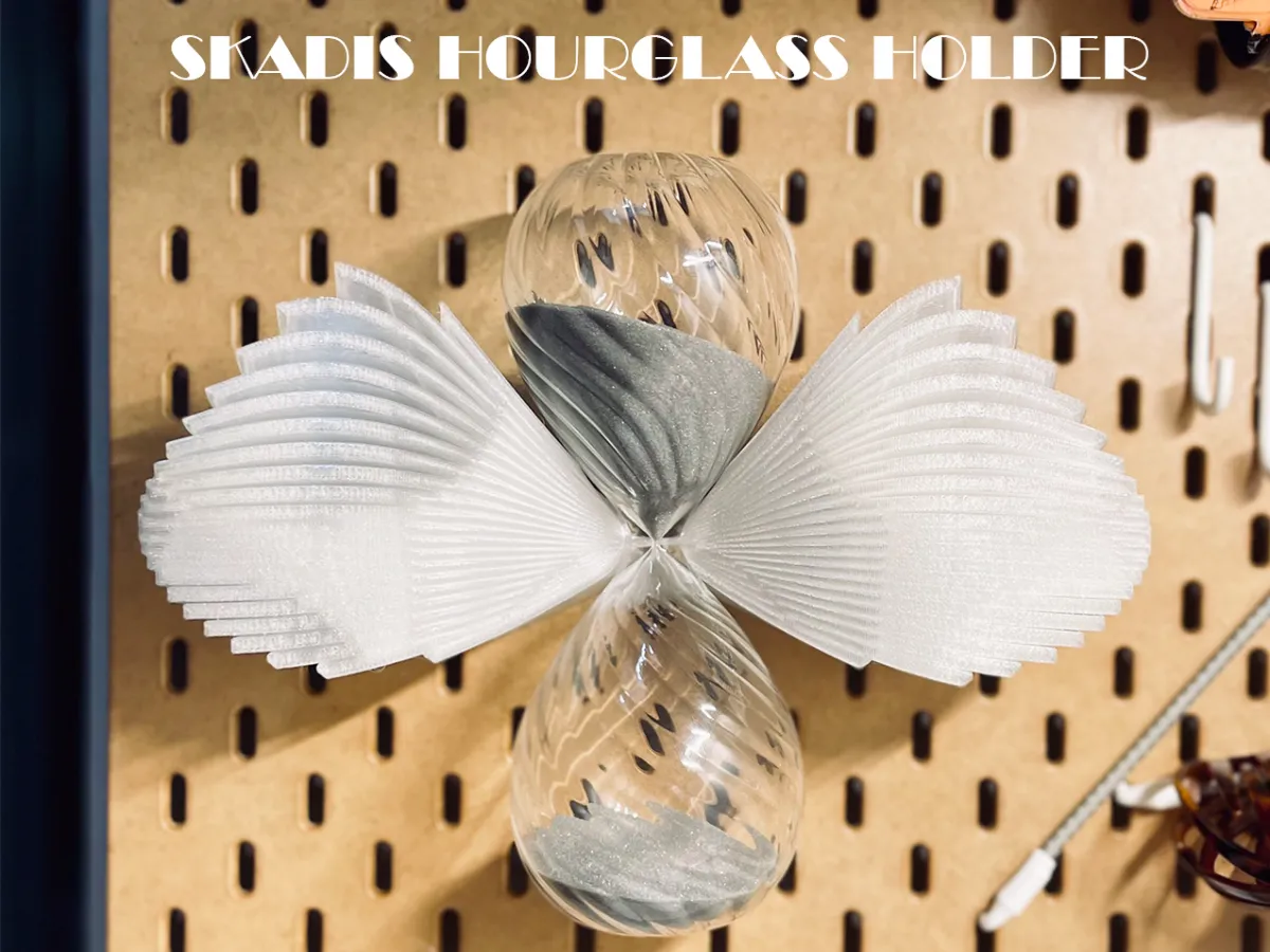 Skadis Hourglass Holder - Free 3D Print Model - MakerWorld