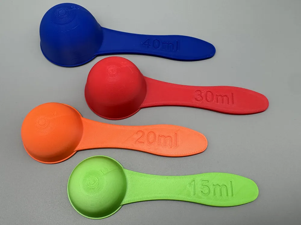 Measuring spoon, coffee spoon 10, 15, 20ml, 30ml, 40ml - Free 3D Print ...