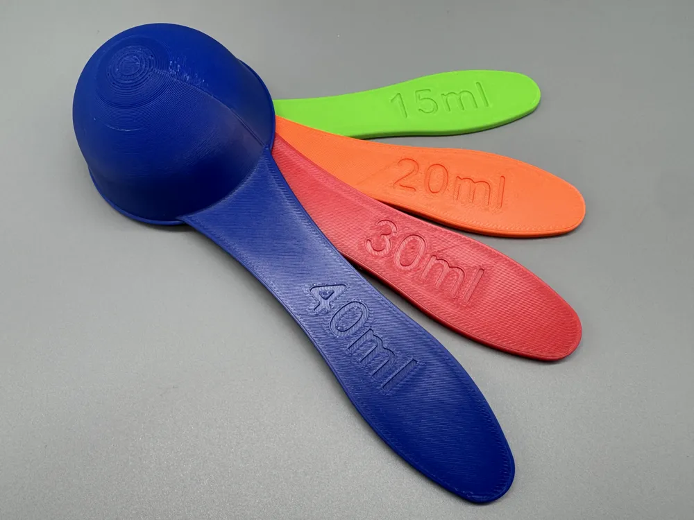 Measuring spoon, coffee spoon 10, 15, 20ml, 30ml, 40ml - Free 3D Print ...