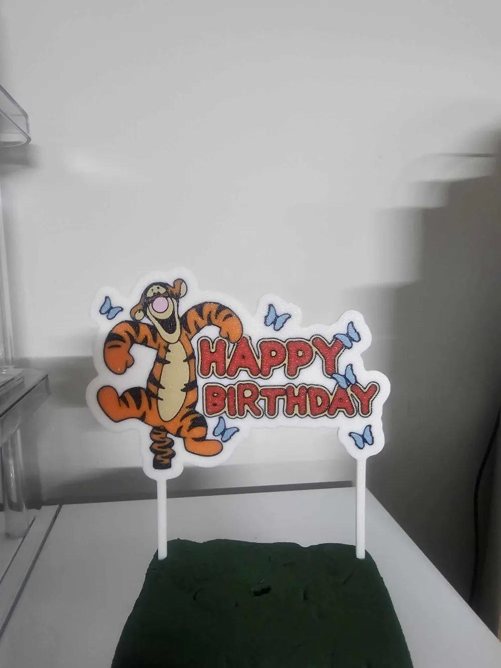 Tigger Cake topper Happy Birthday by 3dToppers MakerWorld: Download ...