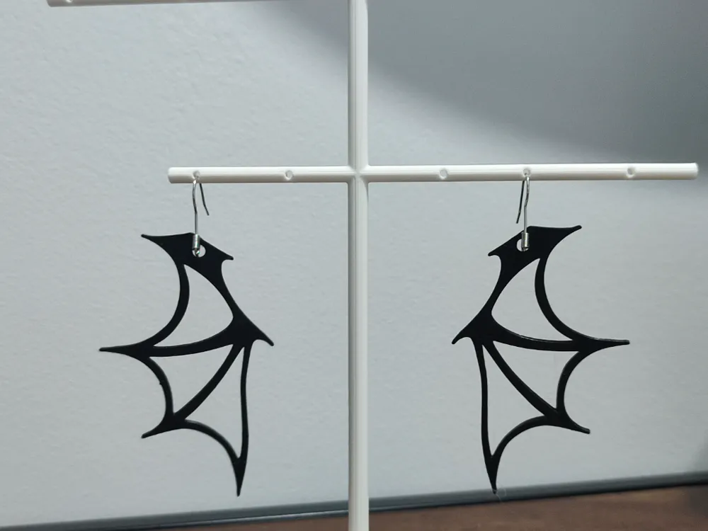 Night Flight Earrings (Without GPS) - Free 3D Print Model - MakerWorld