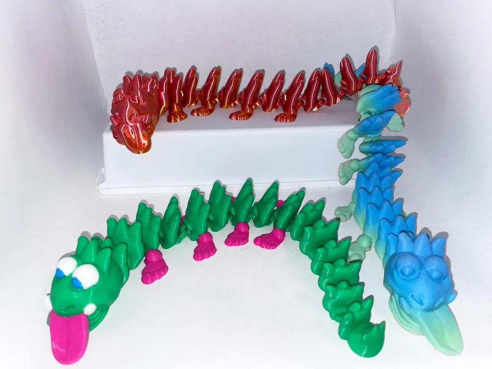 Dragon My Feet Articulated Flexi No Supports by FunFam3D - MakerWorld