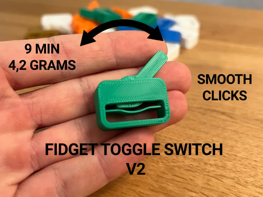 Fidget Toggle Switch Clicker V2 - Print in Place by fifindr MakerWorld ...