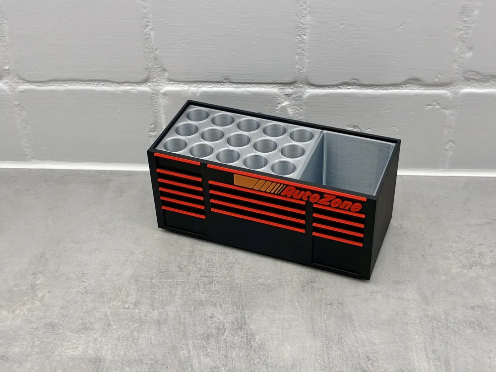 Autozone car auto parts desk organizer pen holder by Mrtk1970MakerWorld ...