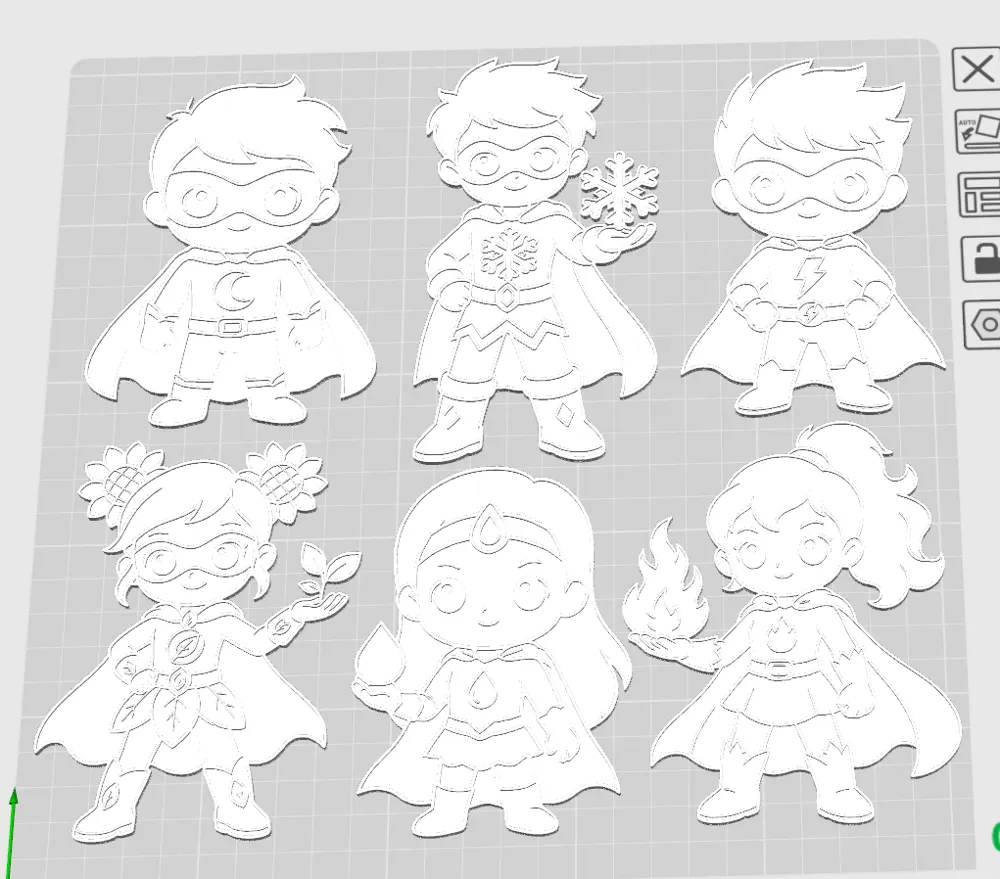 Color your own superhero league! - Free 3D Print Model - MakerWorld
