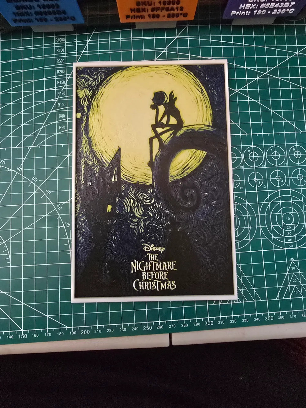 The Nightmare Before Christmas Poster V2 Hueforge by Lumpy3D - MakerWorld