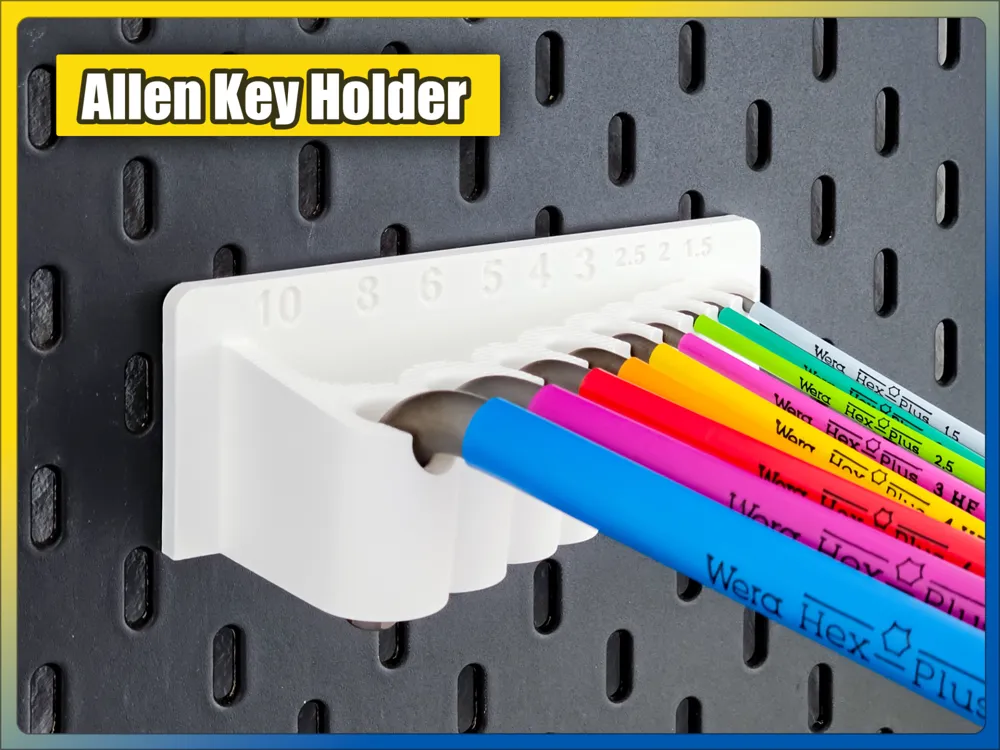 Skadis Allen Hex Key Holder Remixed by AU3D - MakerWorld