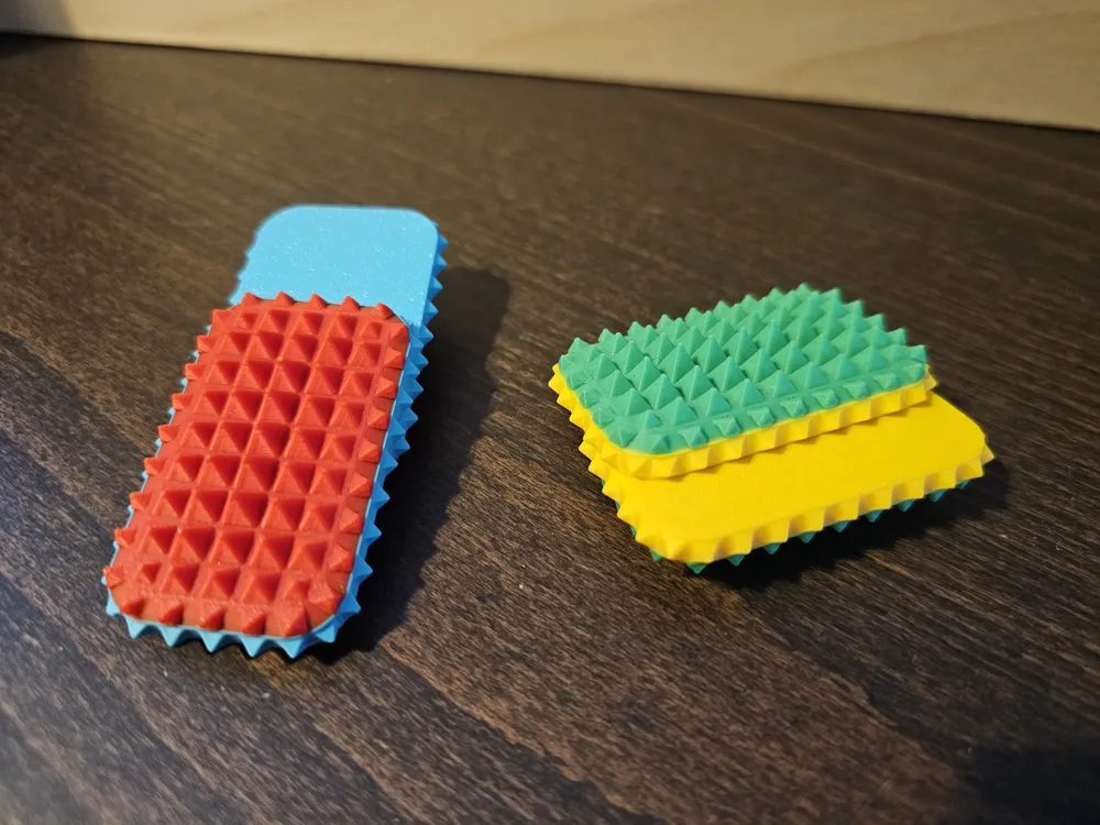 Sensory spiky fidget cards with magnets - Free 3D Print Model - MakerWorld