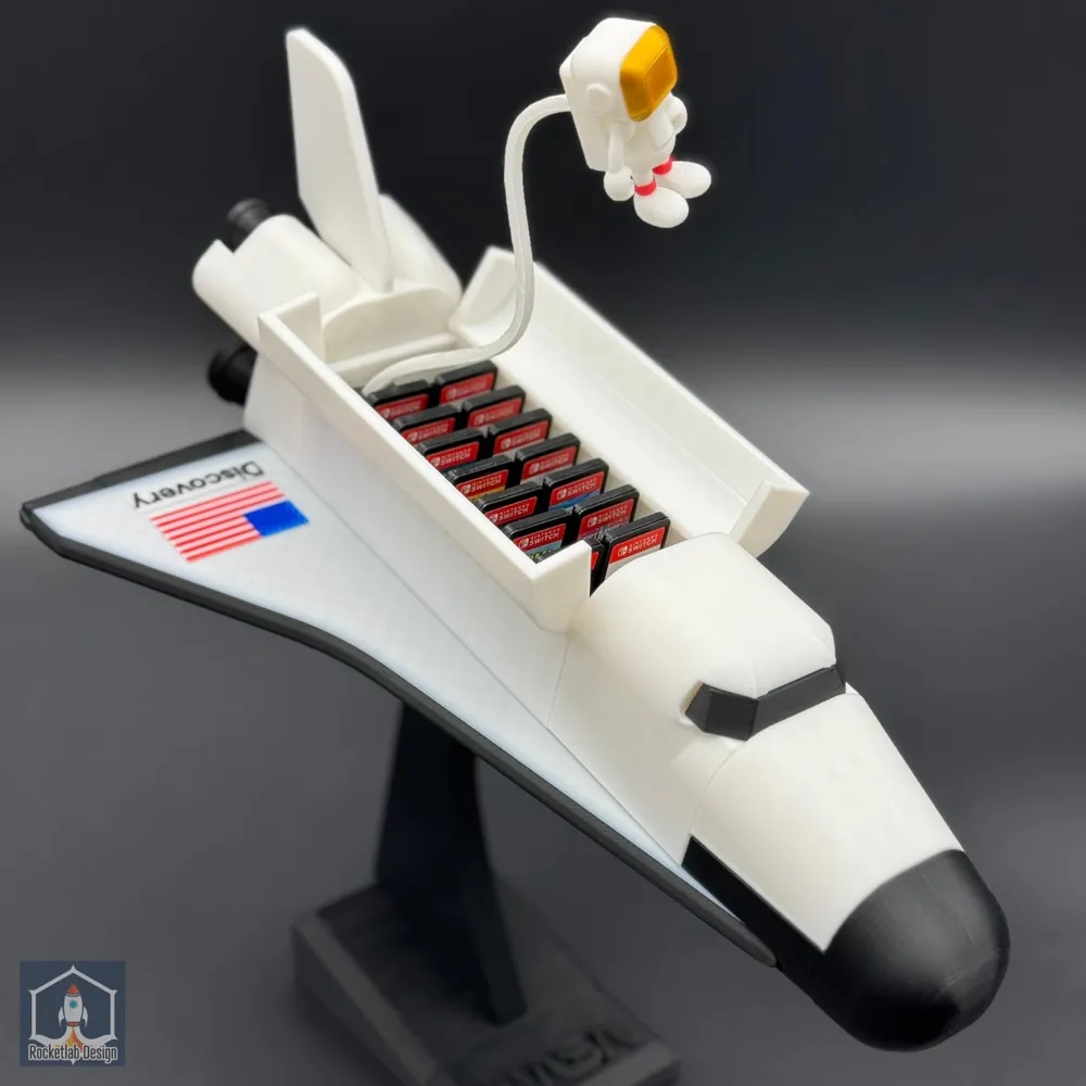 NASA SpaceShuttle Nintendo Switch GameCard Storage by Rocketlab Design - MakerWorld