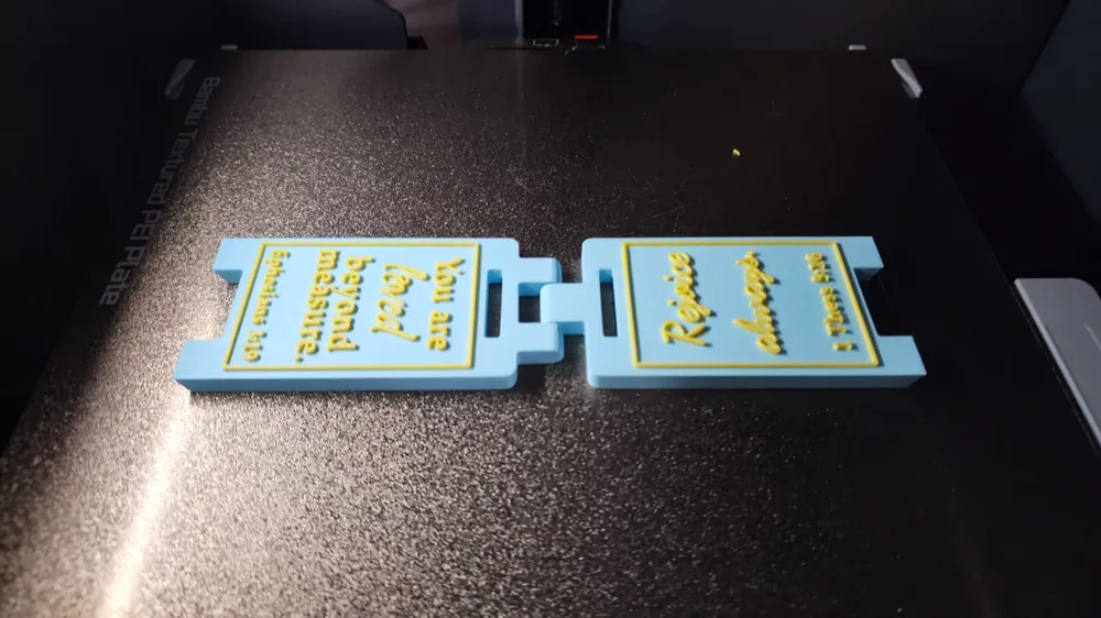 PIP Mini Floor Stand Sign - Rejoice always by InHim MakerWorld ...