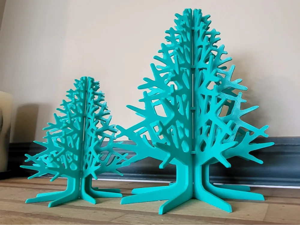 Slot together Christmas Trees - Two sizes! by XYZilla - MakerWorld