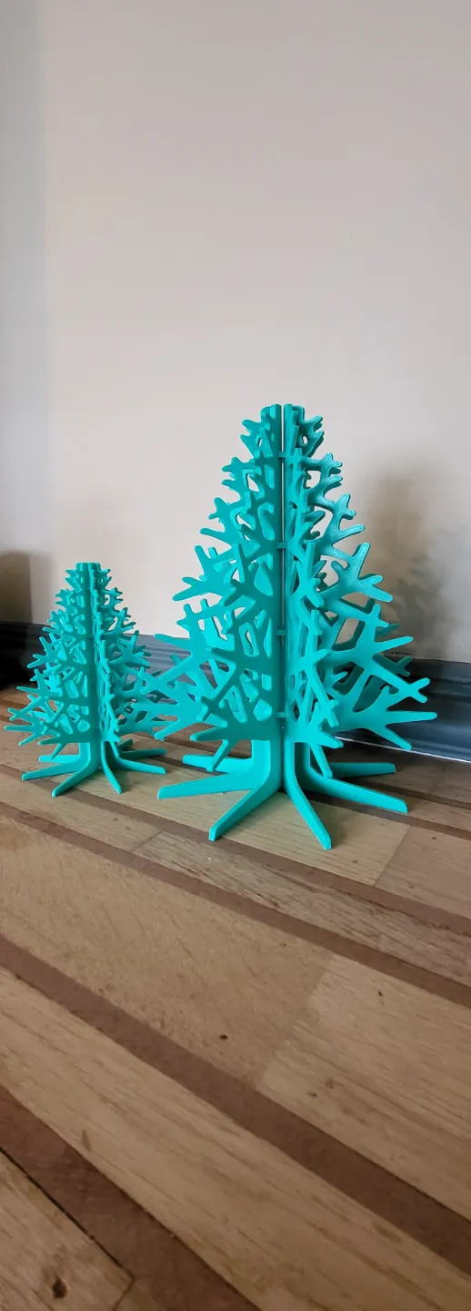 Slot together Christmas Trees - Two sizes! by XYZilla - MakerWorld