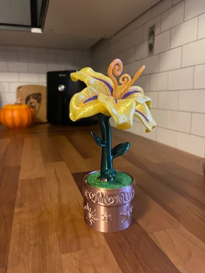 Sun Drop Lily from Tangled - Free 3D Print Model - MakerWorld