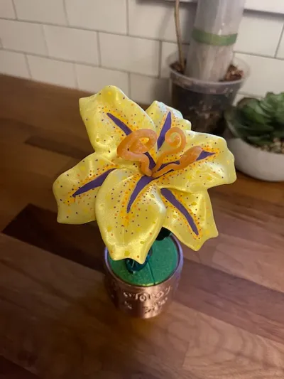 Sun Drop Lily from Tangled - Free 3D Print Model - MakerWorld
