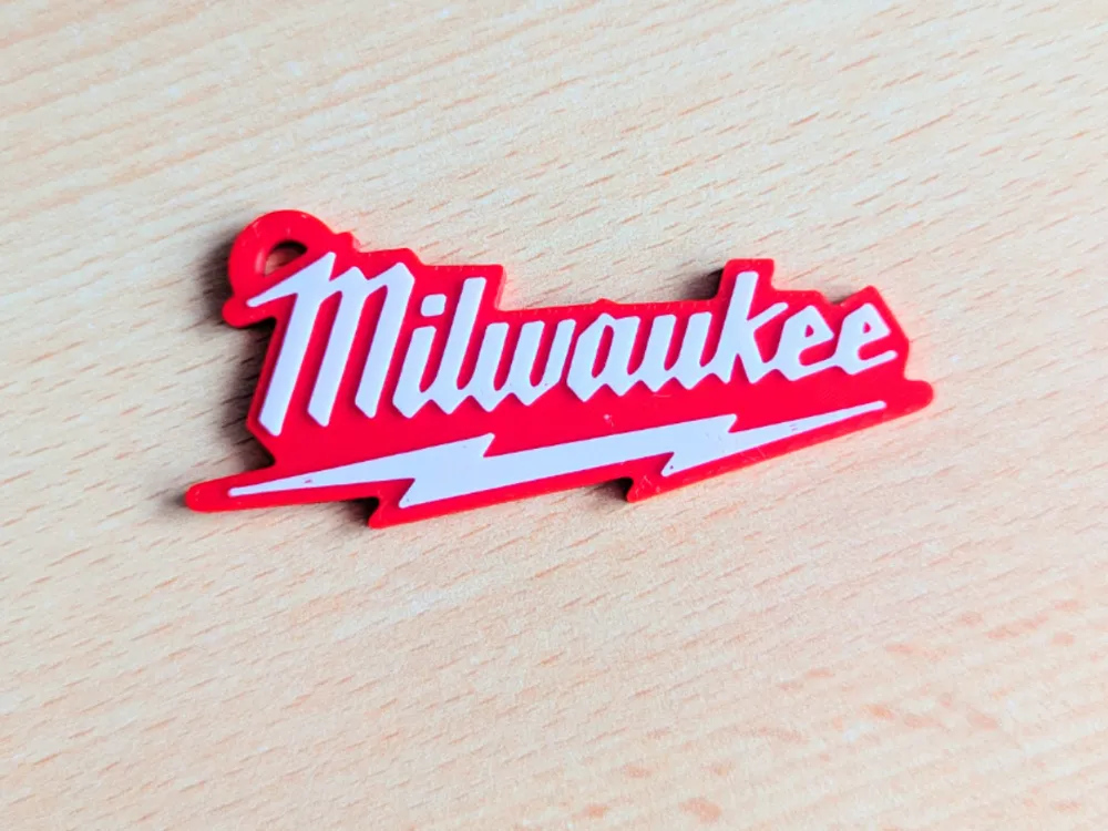 Milwaukee logo keychain by Dava - MakerWorld