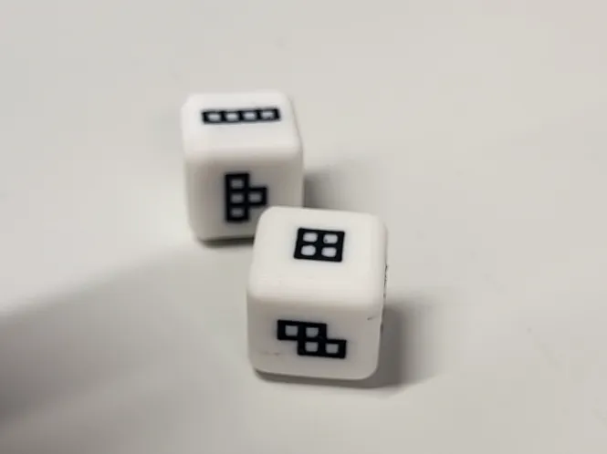 Tetris Balance Dice AMS Version, Dice - Free 3D Print Model - MakerWorld