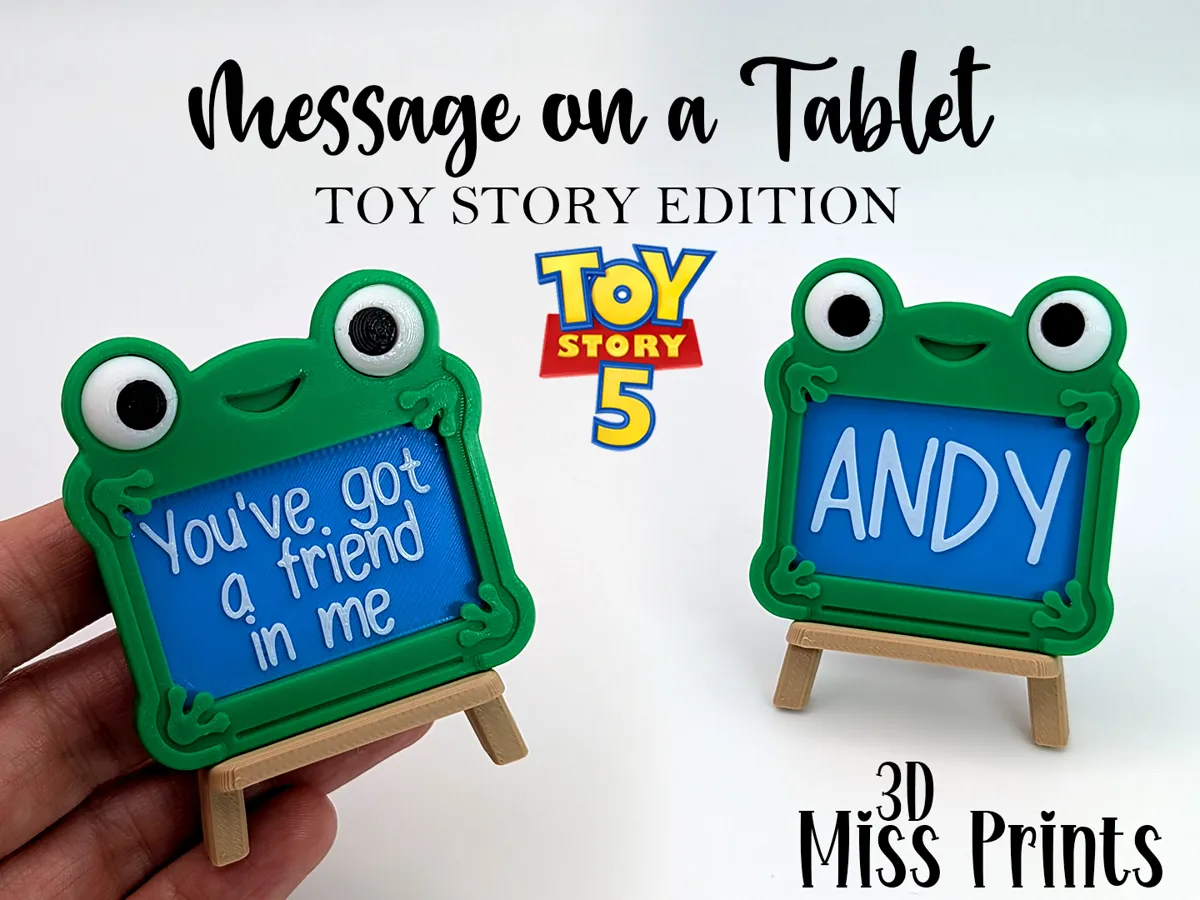 Message on a Tablet (Toy Story Edition) - Free 3D Print Model - MakerWorld