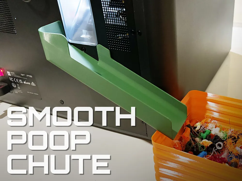 Smooth Poop Chute / Purge Slide (minimal filament usage) Remixed by ...