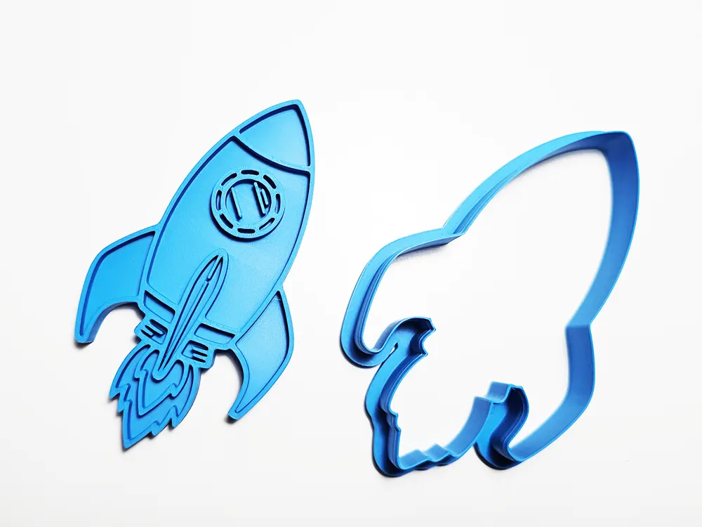 Rocket Cookie Cutter / Stamp - Free 3D Print Model - MakerWorld