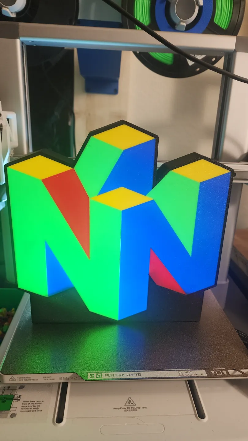 N64 logo light box by Shaggys3D - MakerWorld