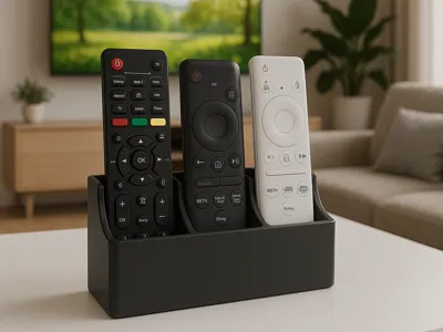 remote control holder 3d print model download - MakerWorld