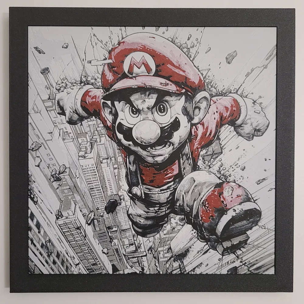 Super Mario - Hueforge - Filament Painting by Bedlam Threadz MakerWorld ...