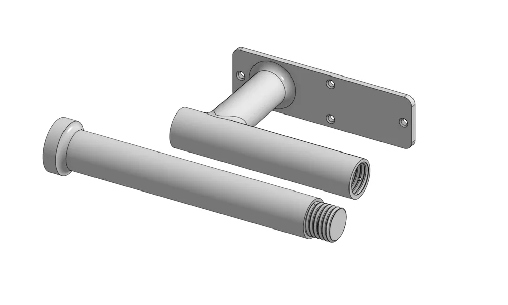 Suporte para Papel Toalha – Montado com Parafusos Sob o Armário ...