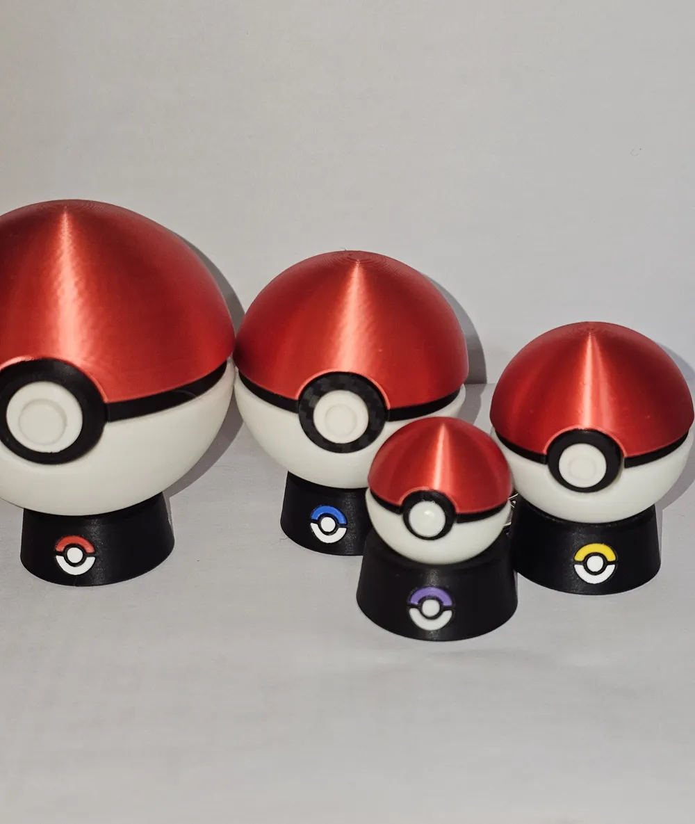 Pokeball Stand - Free 3D Print Model - MakerWorld